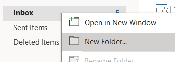 Creating New Folders and Rules in Outlook for Organized Email ...